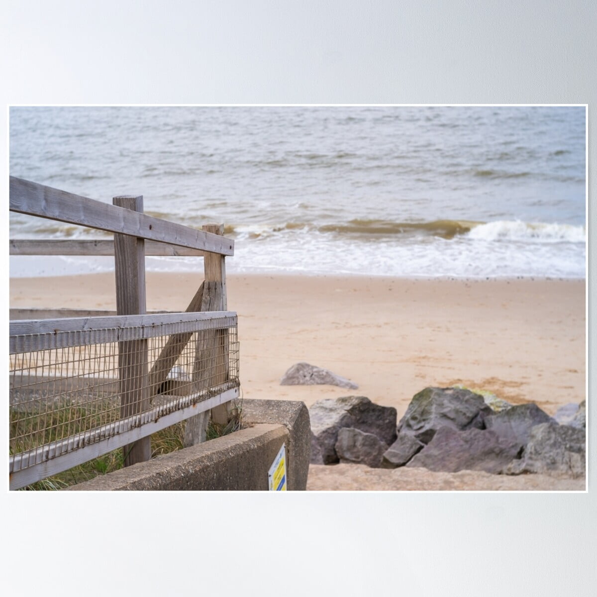 Coastal Barrier Poster Wall Art, Modern Wall Decor For Living Room ...