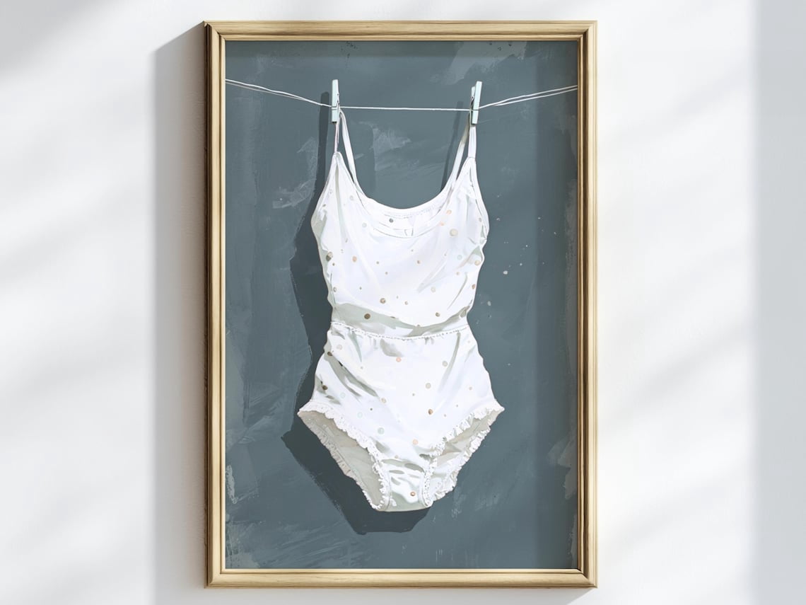 Coastal Bathroom Wall Art, Minimalist Swimsuit, Japandi Laundry, Spa ...