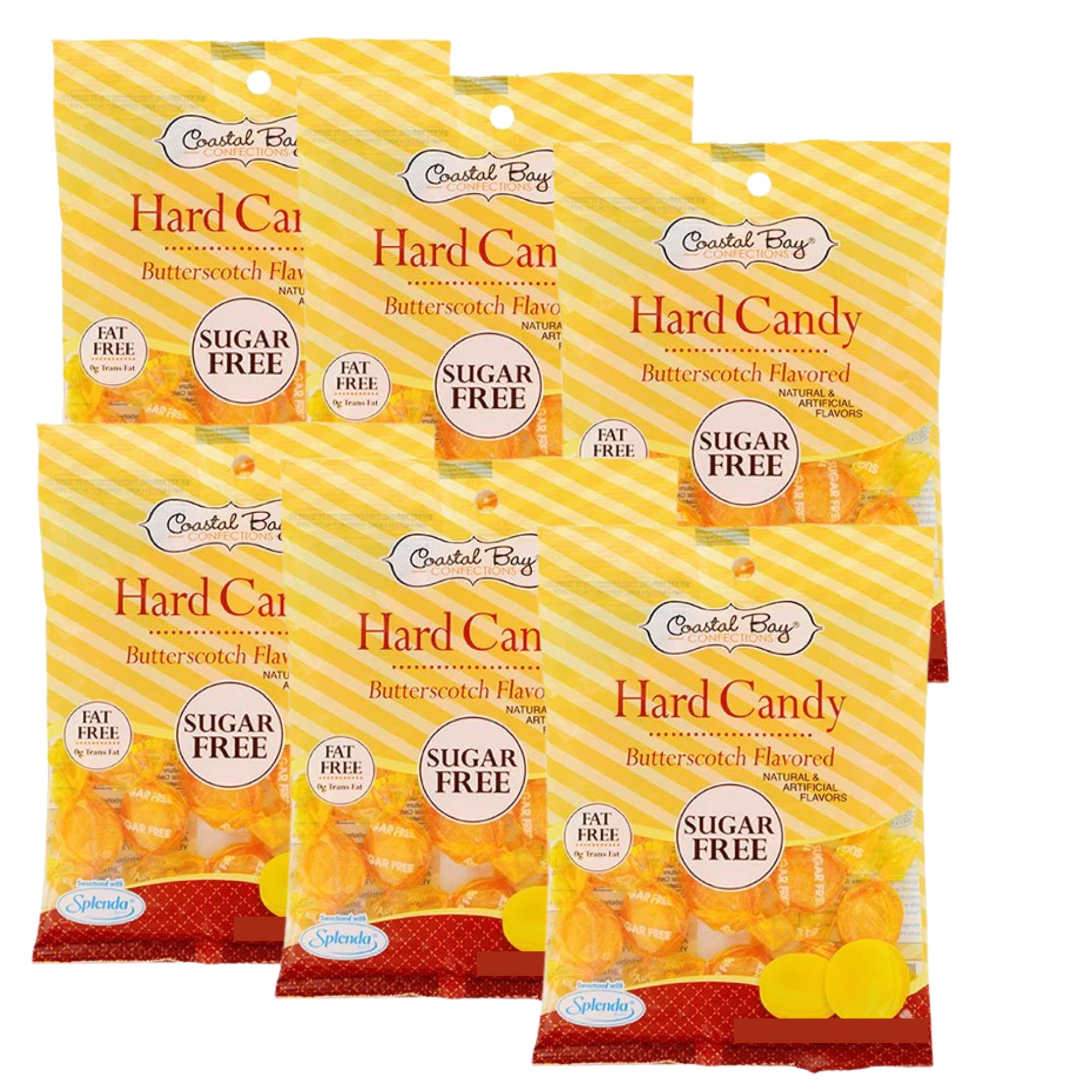 Coastal Bay Sugar Free Butterscotch Flavored Hard Candy for Kids and ...