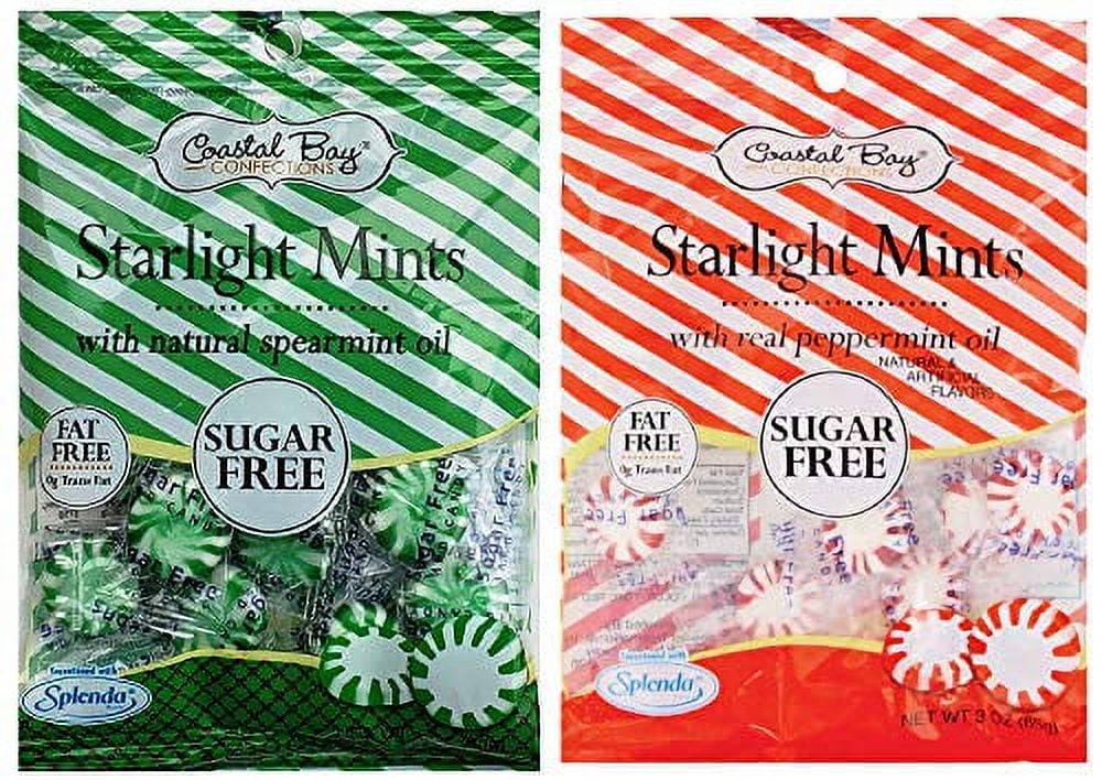 Coastal Bay Confections 1 (3 oz.) Each Sugar Free Bag Starlight Mints ...