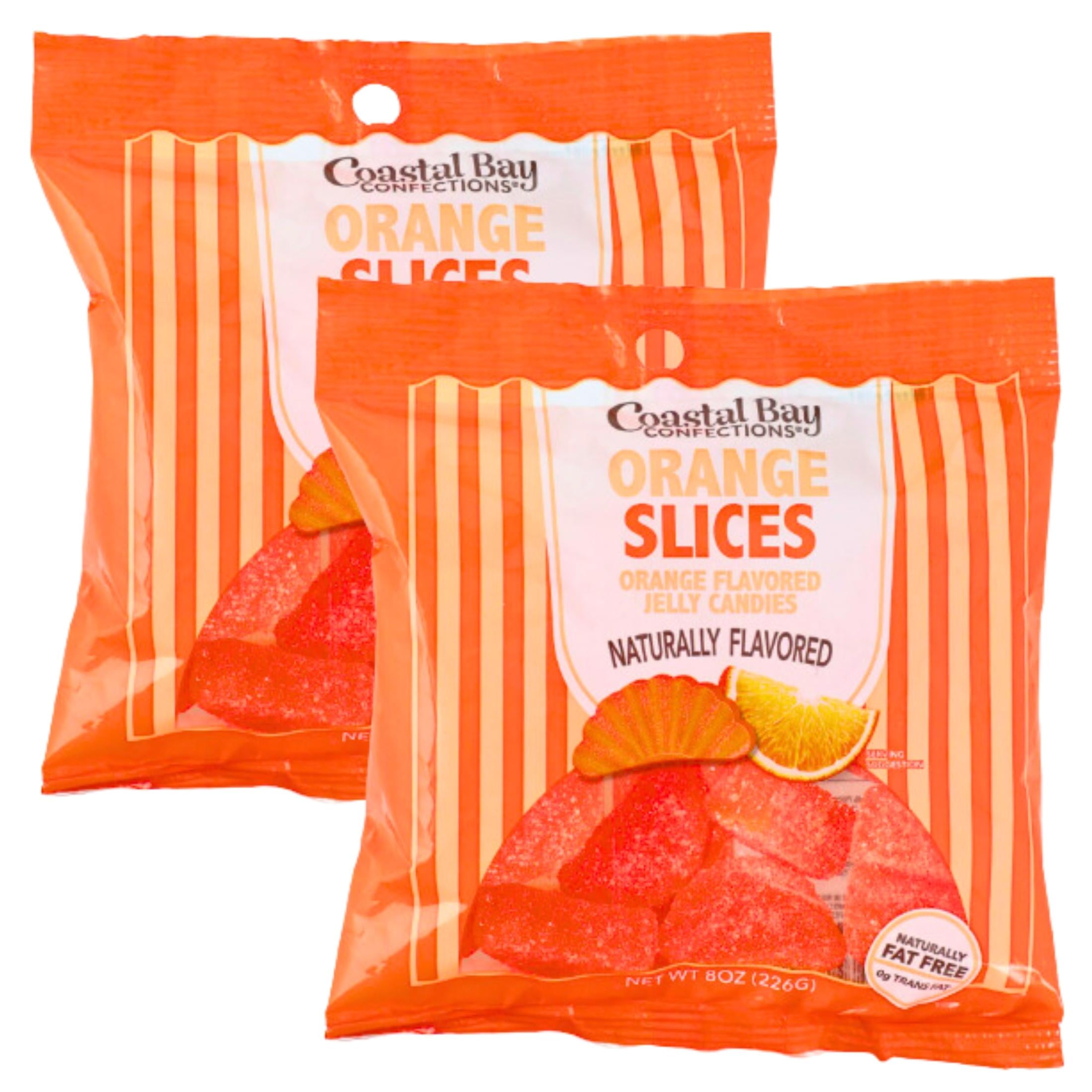 Coastal Bay Confections Gummy Orange Slices, 8-oz Bags, Bulk Candy ...