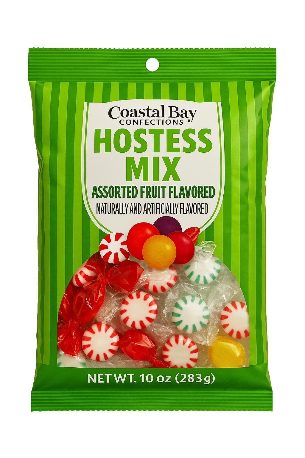 Coastal Bay Confections Hostess Mix Assorted Fruit & Mint Flavored Hard ...