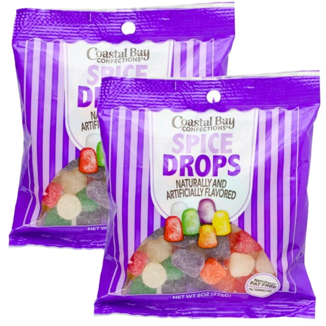 Coastal Bay Confections Spice Drops, 8-oz. per Bag Trick or Treat Party ...