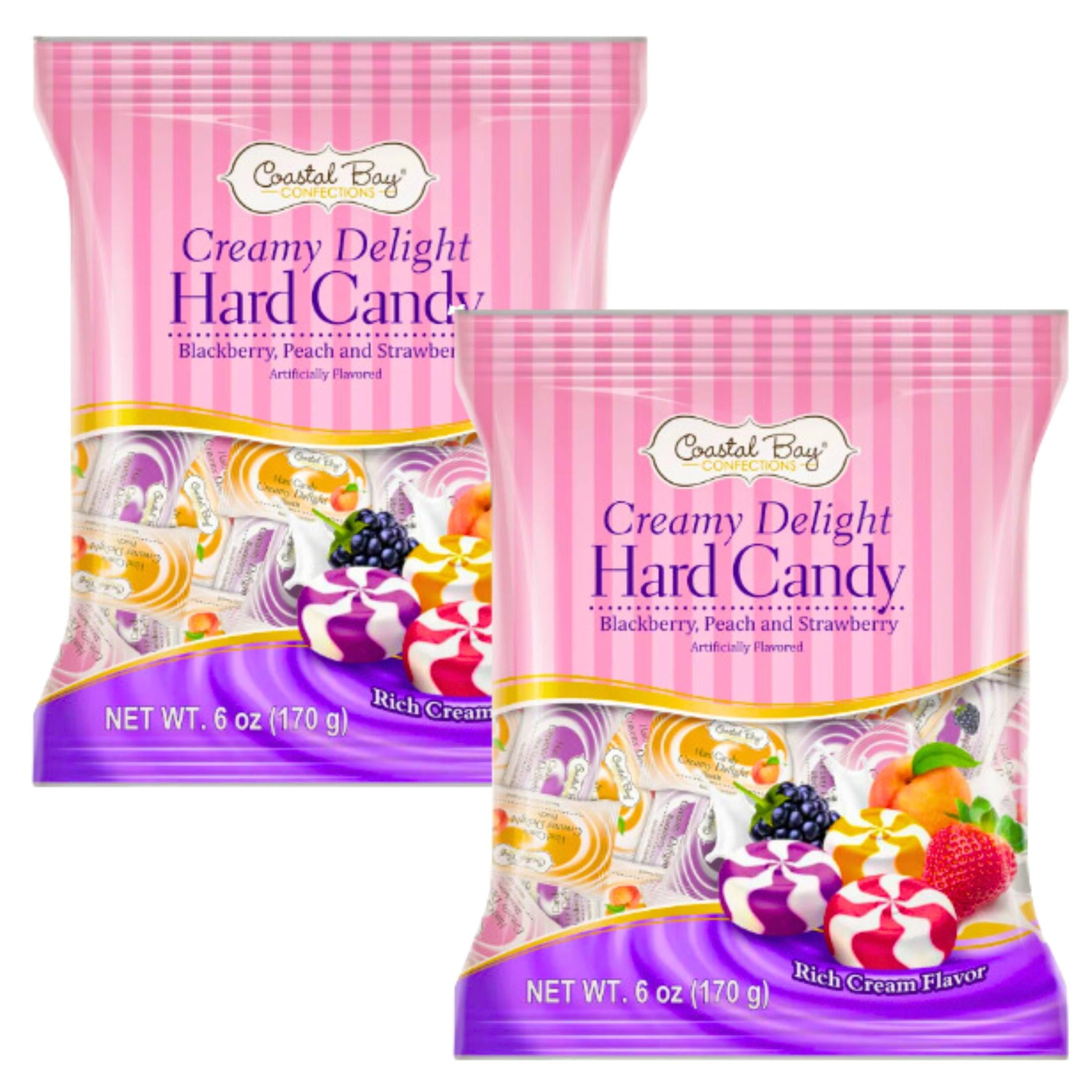 Coastal Bay Creamy Delight Hard Candies 6Oz Gift Bag Party Favors ...