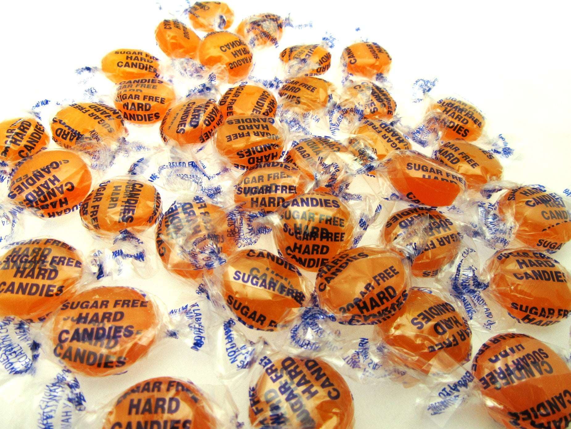 Coastal Bay Fat / SUGAR FREE 8oz Orange Fruit Flavor Hard Candy Candies ...