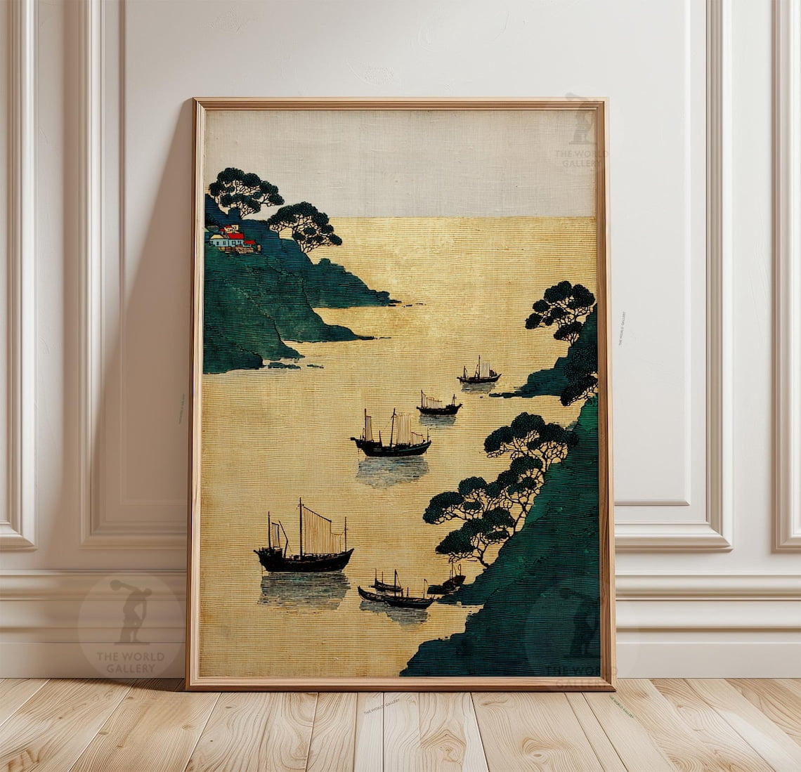 Coastal Bay Sailing Boats Vintage Seascape Poster Unframed Paper Print ...