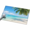 Coastal Beach 2x3ft Non Slip Area Rug Palm Leaf Coconut Trees Sunny Day ...