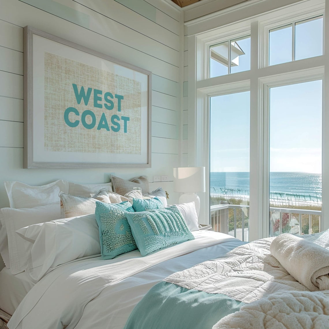 Coastal Beach Decor West Coast Beach Home Ocean Beach Waves Surf Beach ...