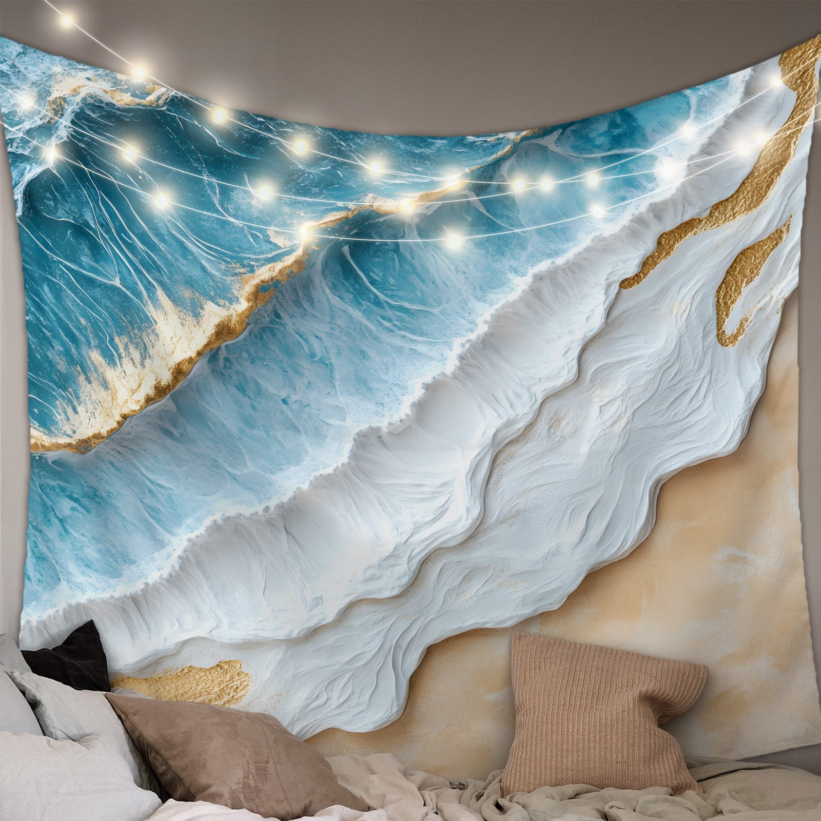 Coastal Beach Large Tapestry for Bedroom Wall Hanging Tapestry ...