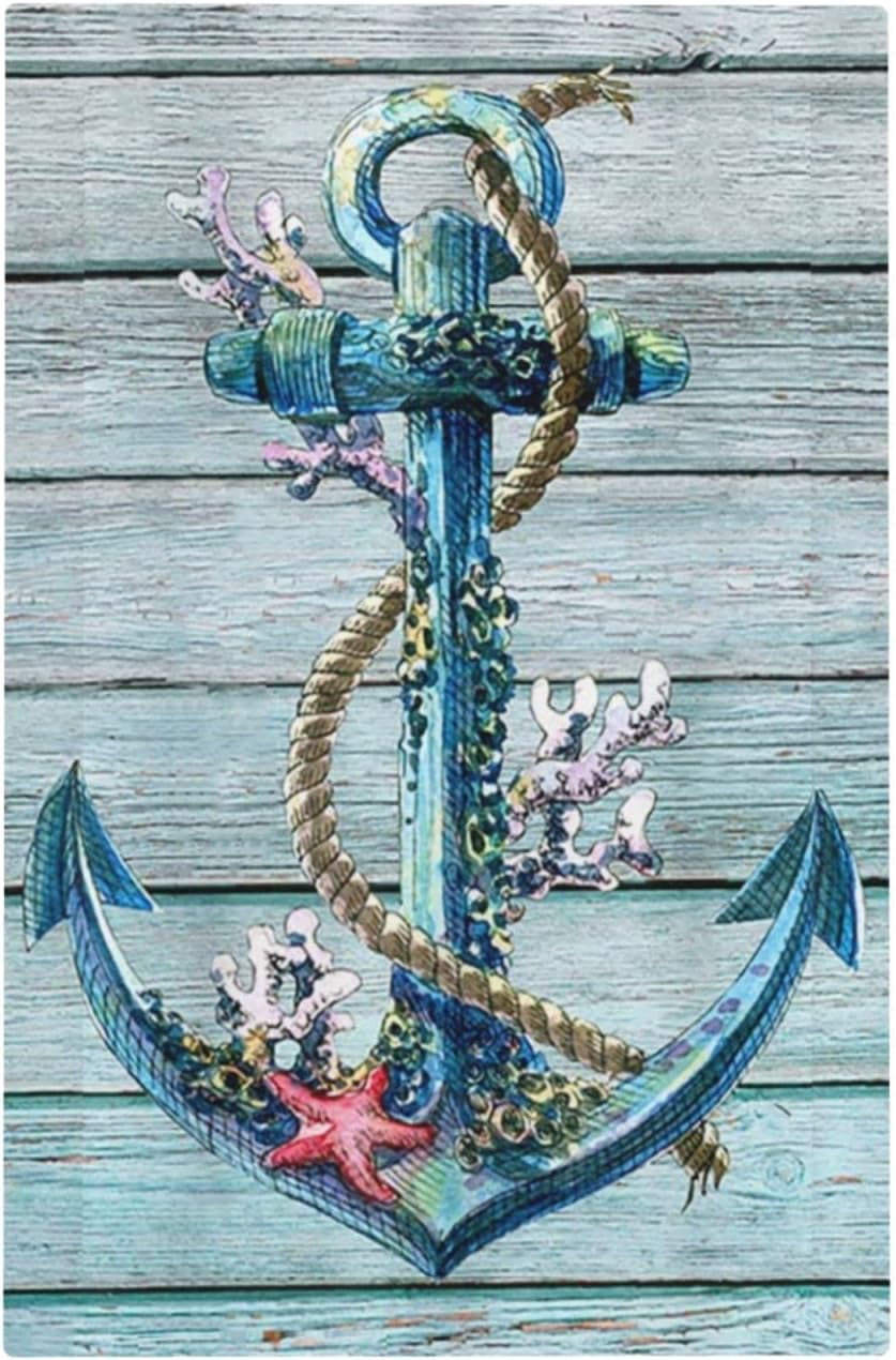 Coastal Beach Nautical Anchor Decorative 1 Gang No Device Wallplate ...