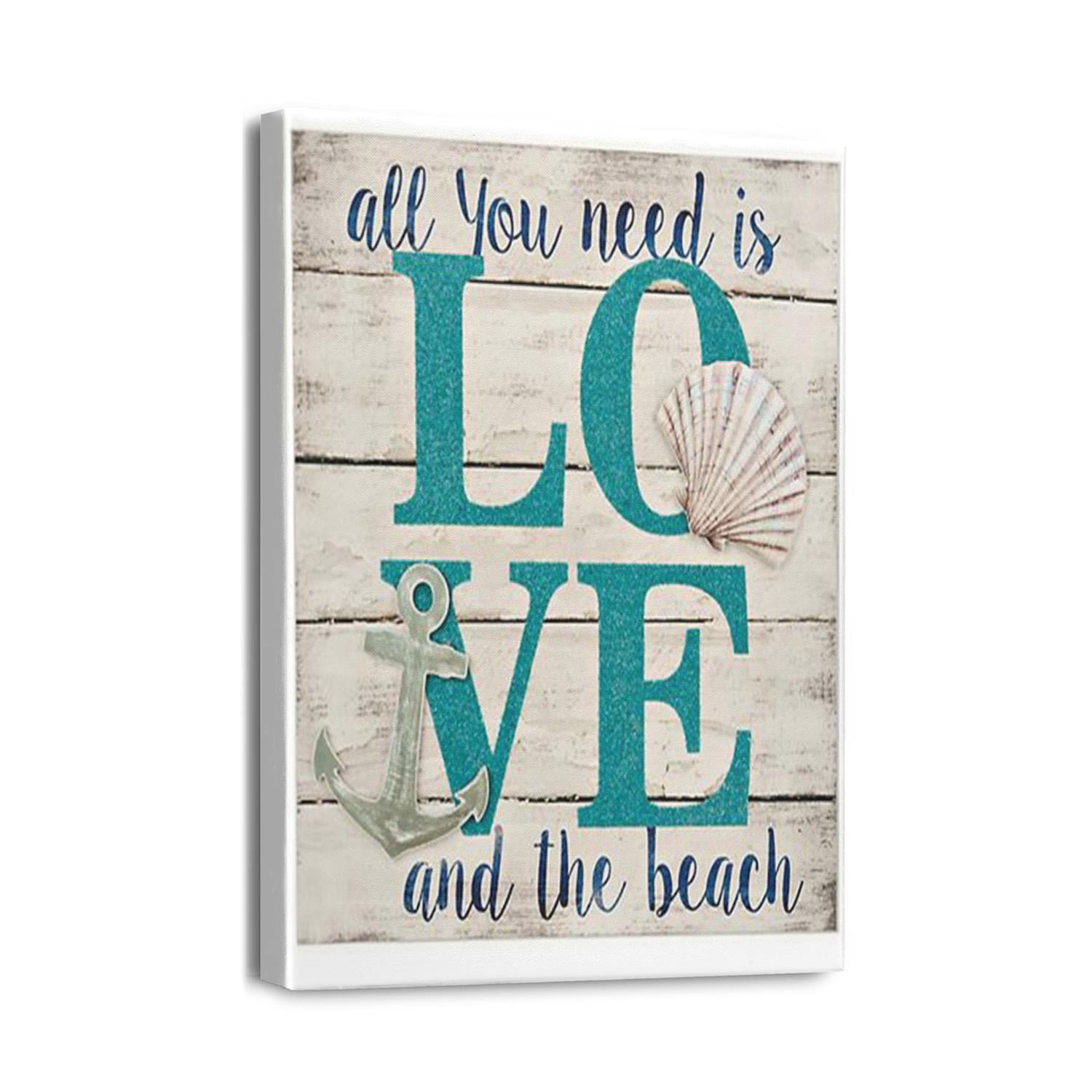 Coastal Beach Nautical Decor Captivating Seashell & Starfish Wall Art ...