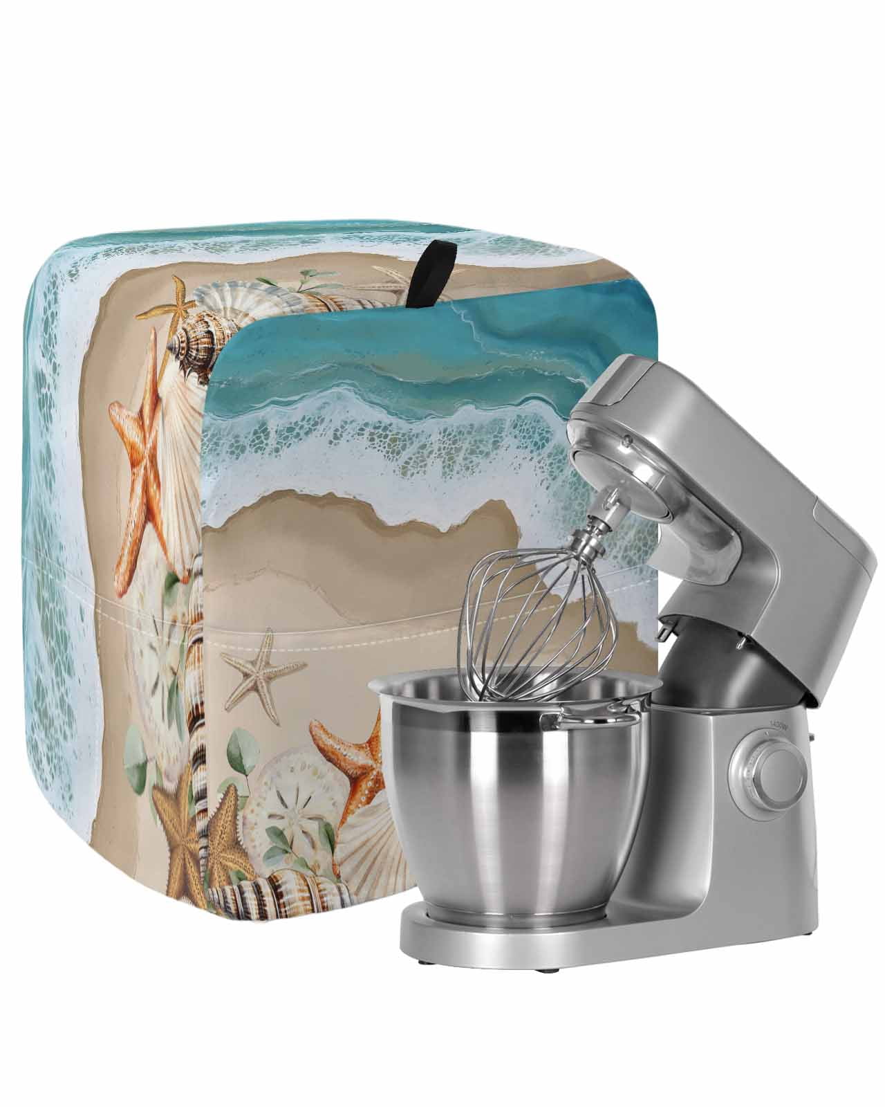 Coastal Beach Ocean Stand Mixer Dust Cover with Storage Pocket ...