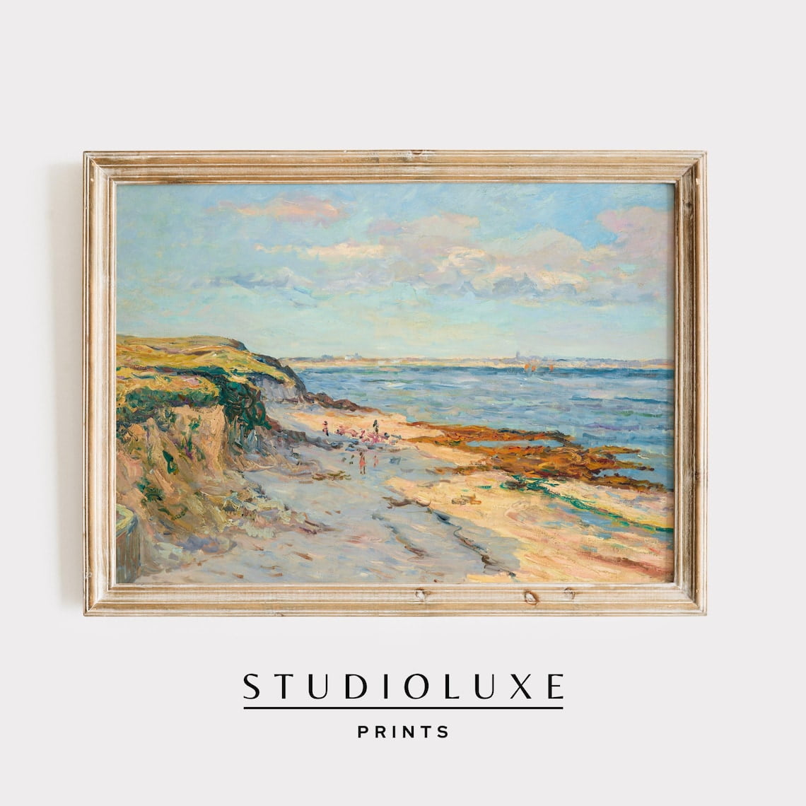 Coastal Beach Painting Nautical Seascape Art Poster Unframed Paper ...
