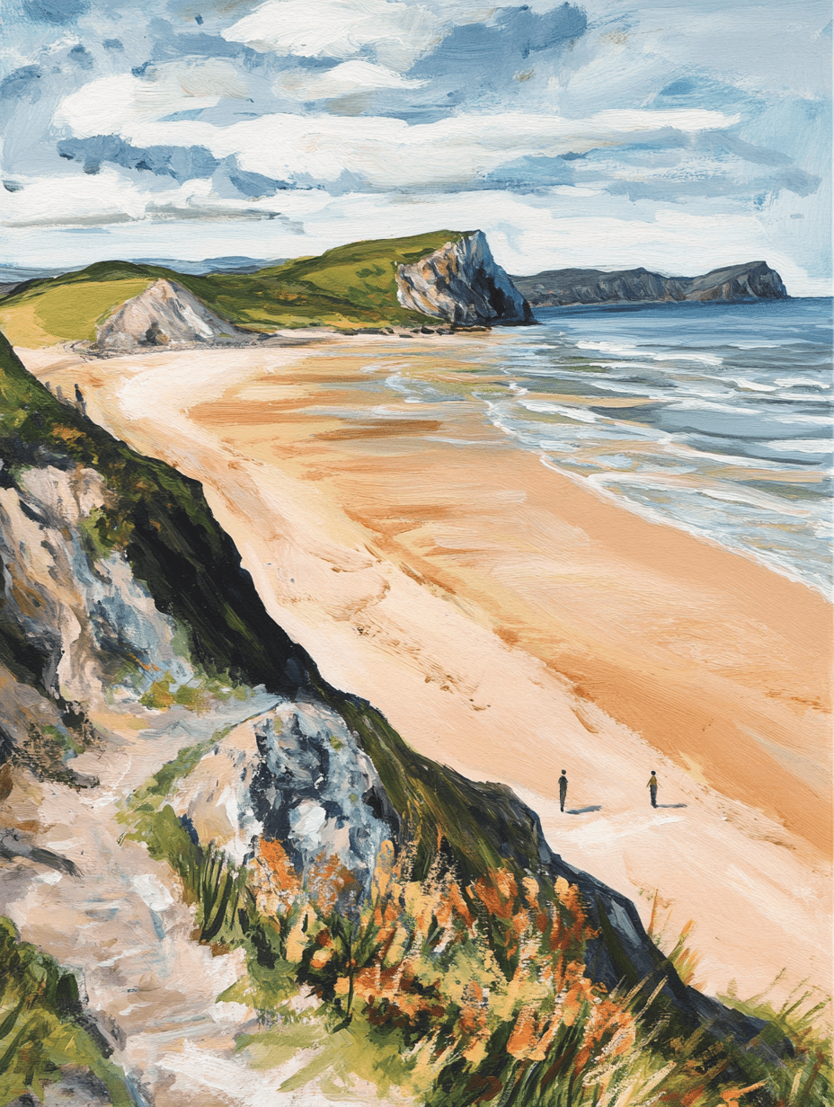 Coastal Beach Scene Canvas Wall Art， Perfect for Living Room， Bedroom ...