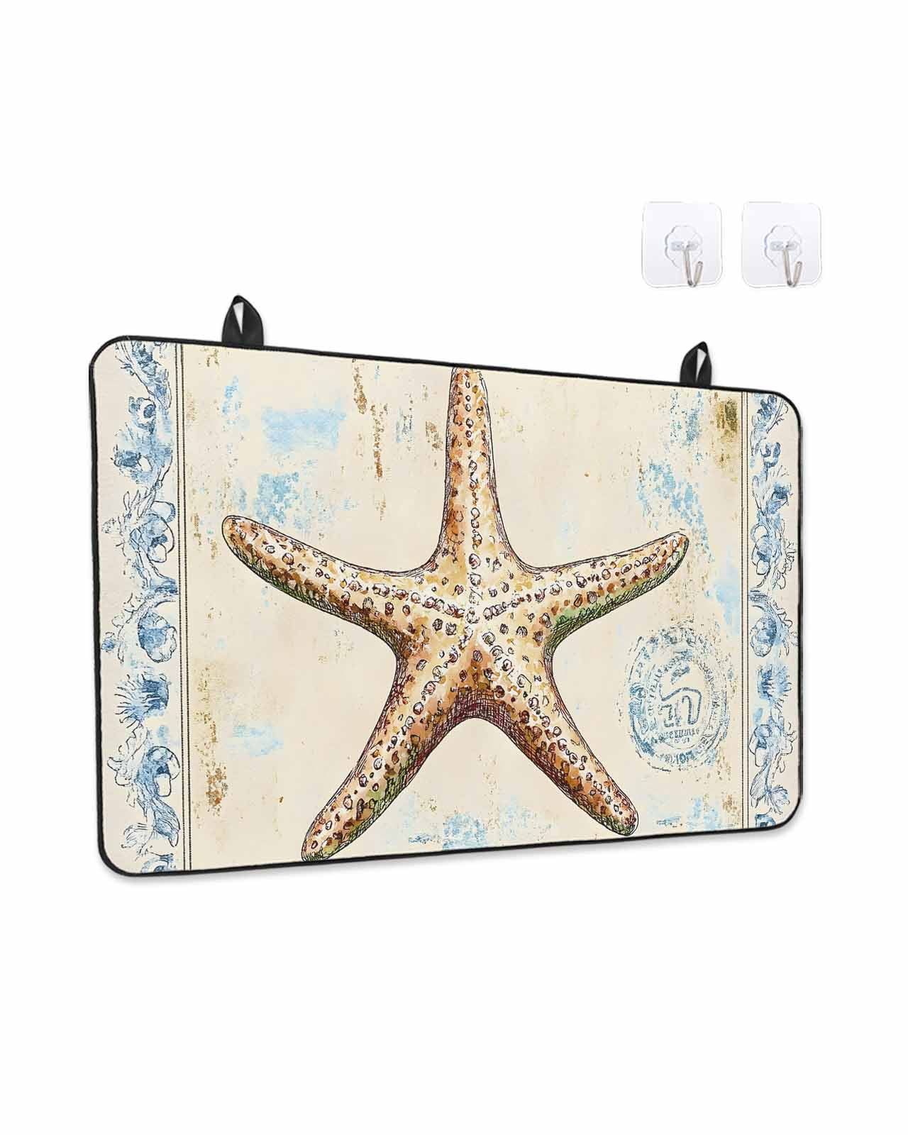 Coastal Beach Starfish Stove Top Covers for Electric Stove, Kitchen ...