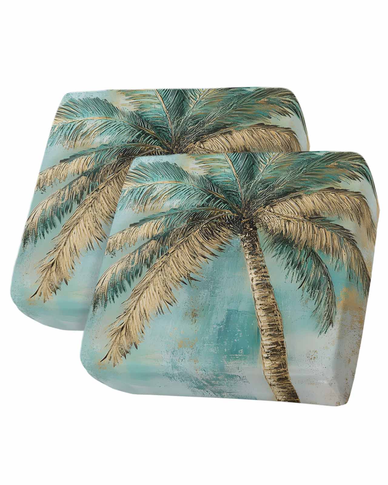 Coastal Beach Tree Sofa Couch Cushion Covers Washable, Removable ...