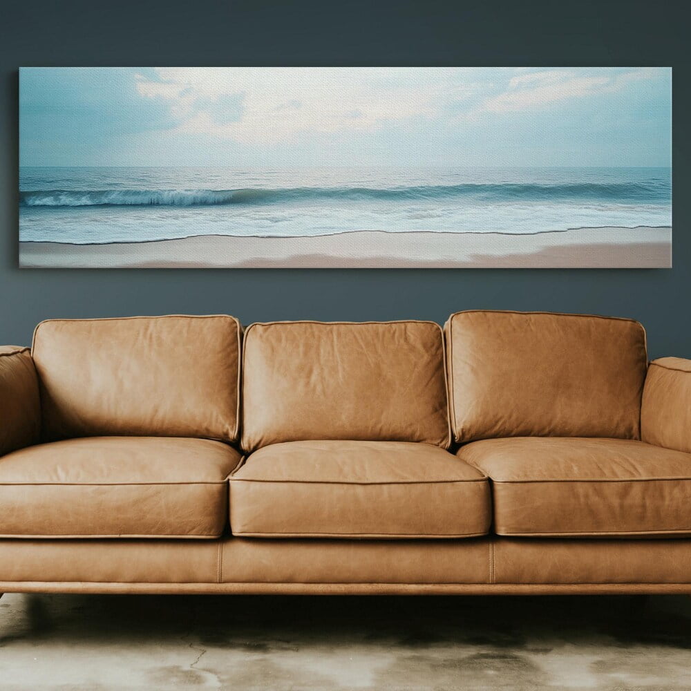 Coastal Beach Waves Art Tranquil Ocean Wall Art Serene Seascape Print ...