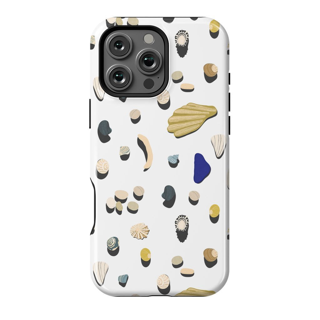 Coastal Beachcombing Shells Phone Case for iPhone 11 12 13 14 15 16 Pro ...