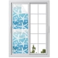 Coastal Blue Starfish Window Privacy Film, Nautical Ocean Summer ...