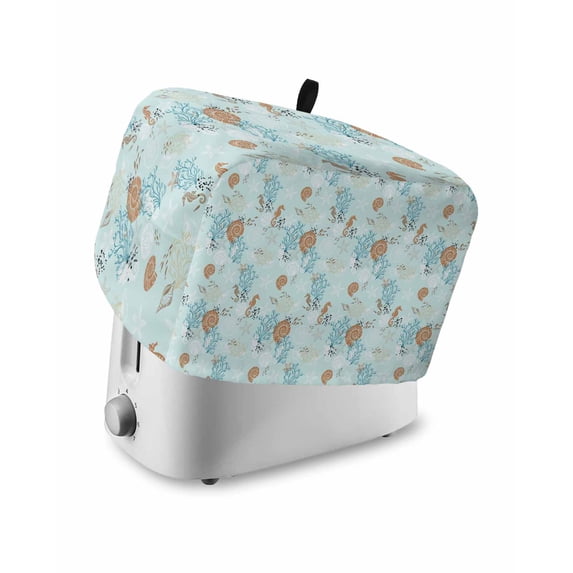 Coastal Blue Toaster Cover 4 Slice, Large Kitchen Appliance Covers ...