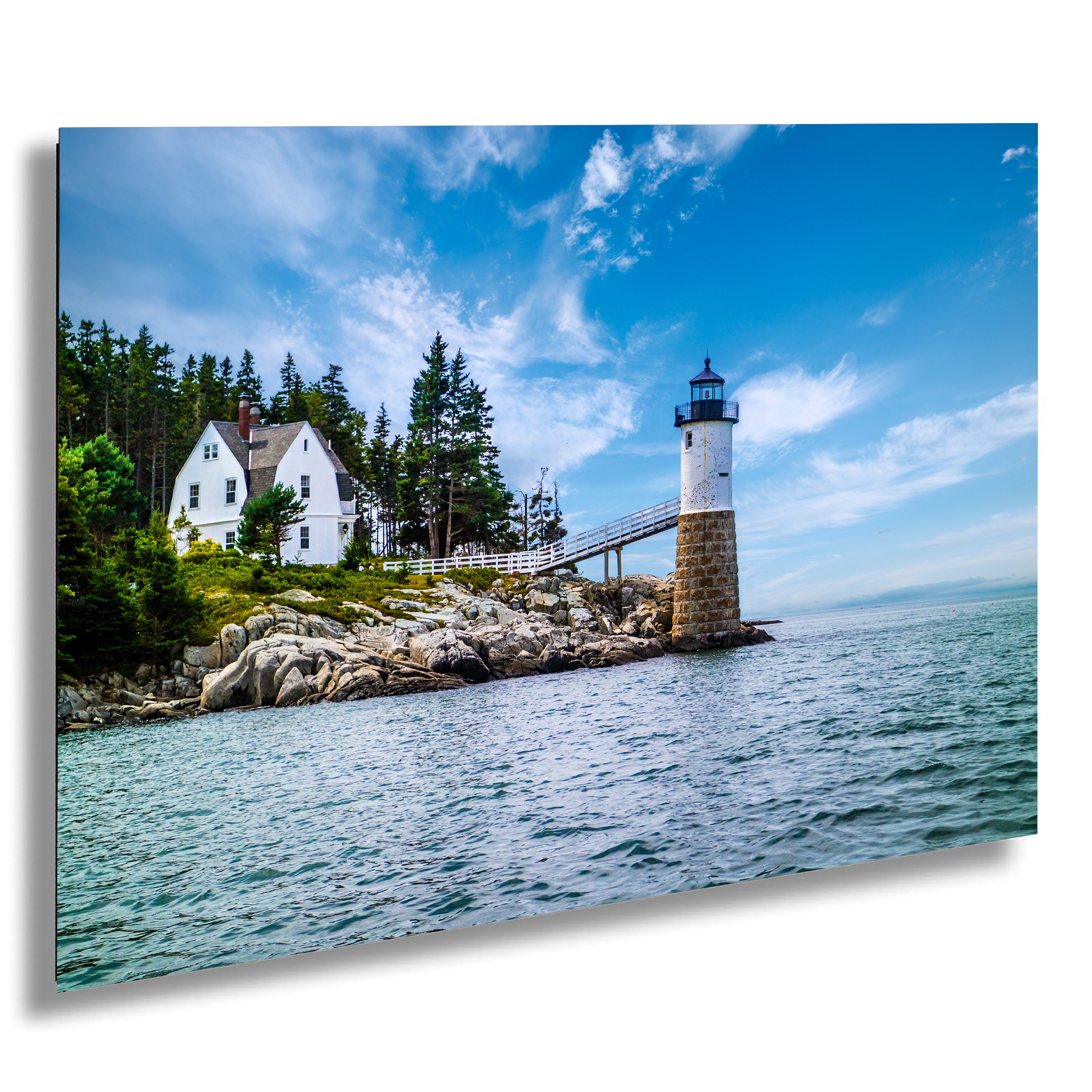 Coastal Charm: Isle au Haut Lighthouse Acadia National Park Print Wall ...