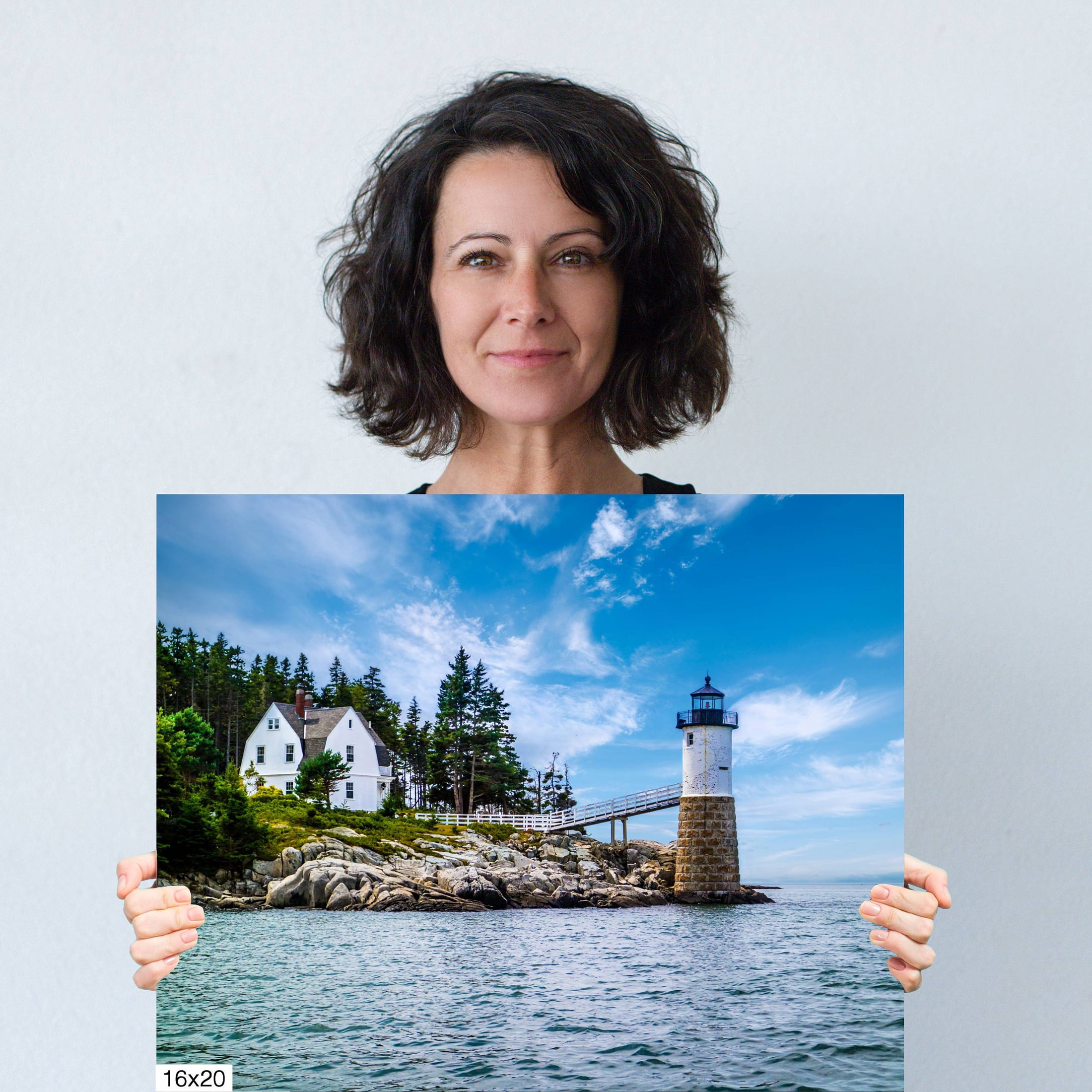 Coastal Charm: Isle au Haut Lighthouse Acadia National Park Print Wall ...