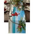 Coastal Christmas Santa Dresser Scarf Farmhouse, Dining Table ...