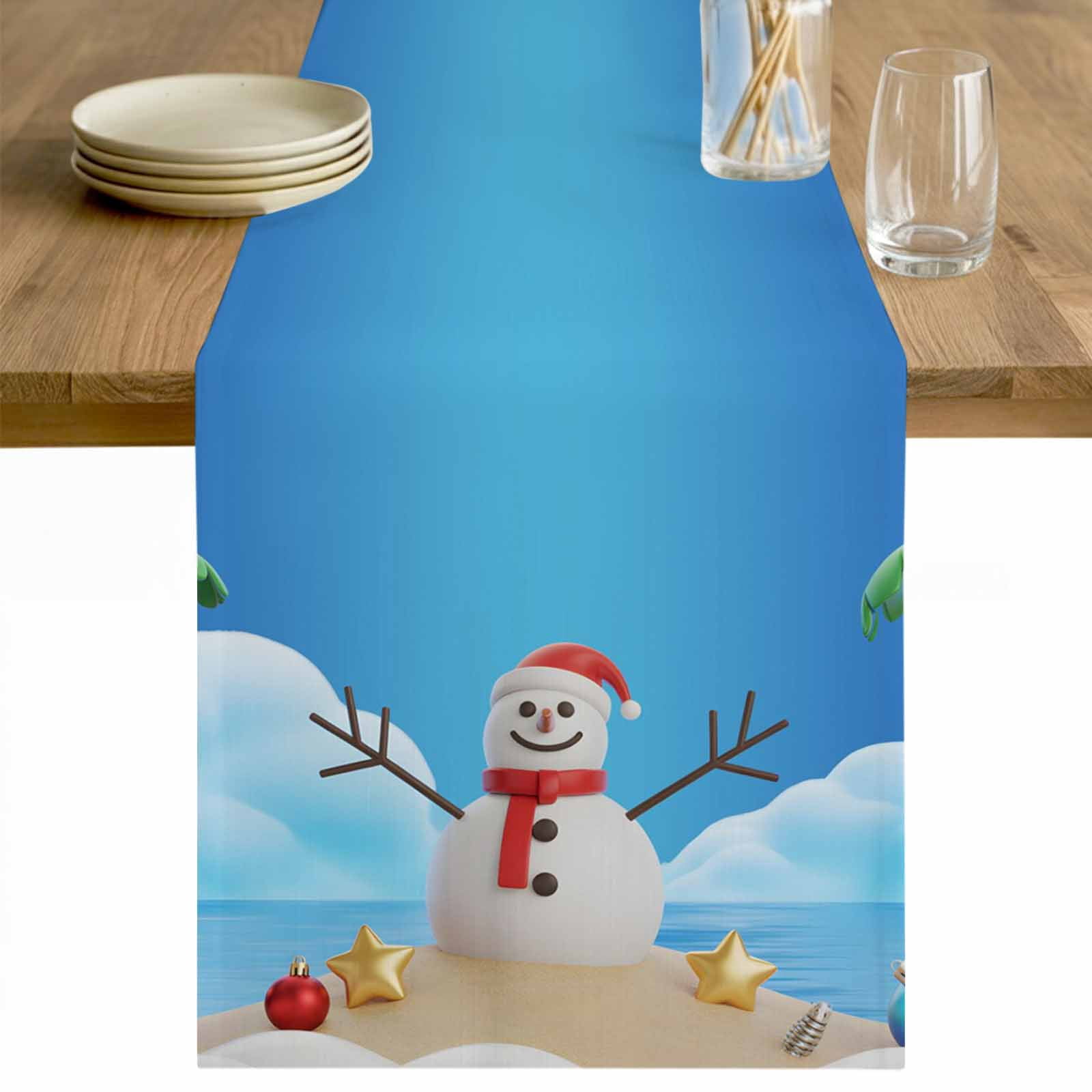 Coastal Christmas Table Runner 60 Inches Long Farmhouse Dress Scarves ...