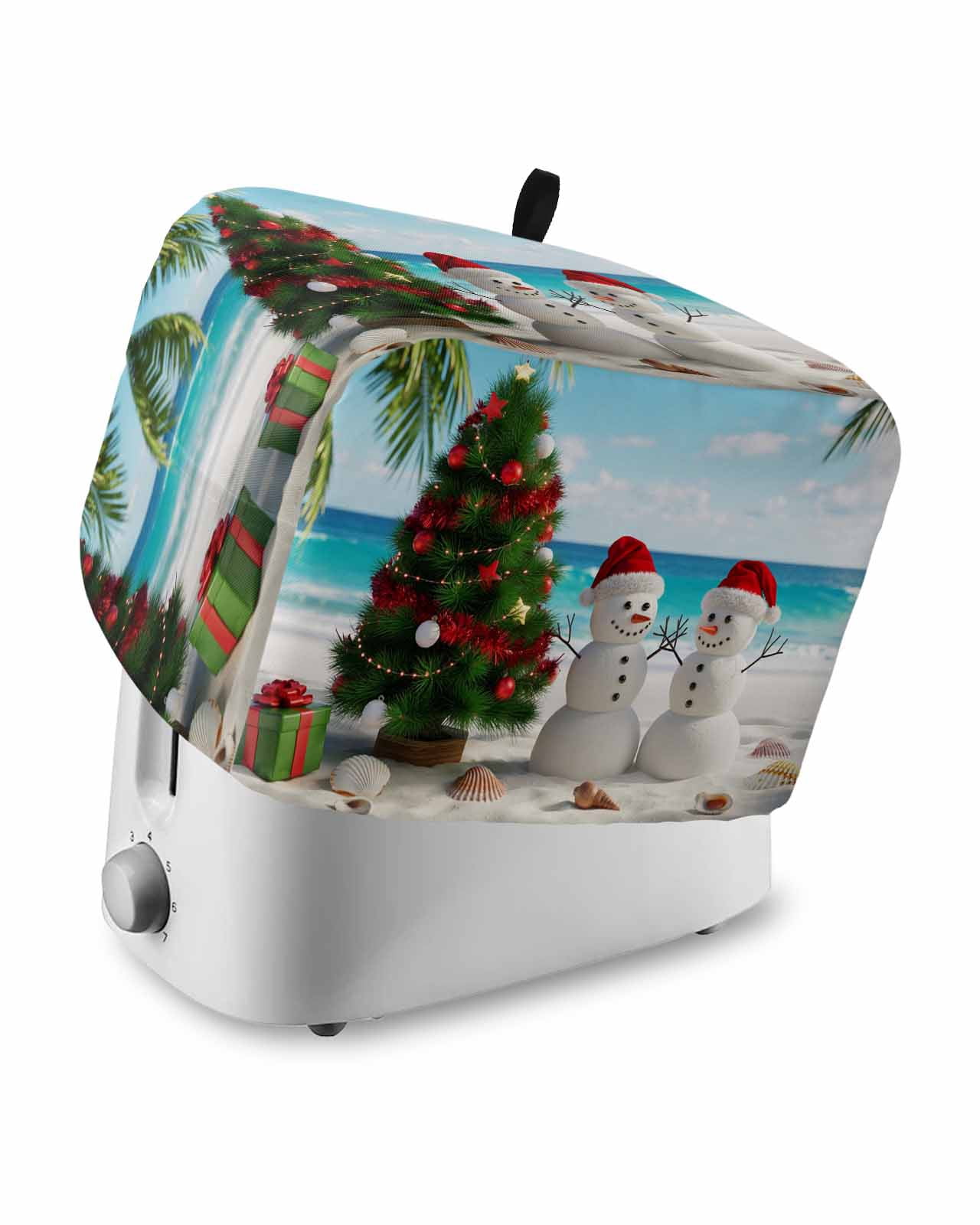 Coastal Christmas Toaster Cover 2 Slice, Small Kitchen Appliance Covers ...