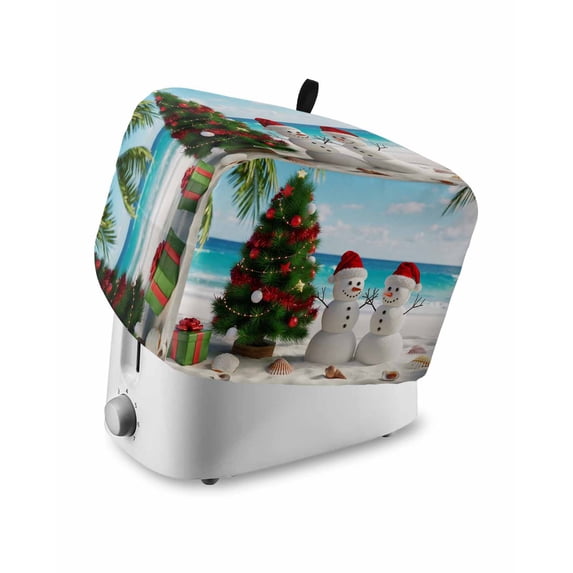 Coastal Christmas Toaster Cover 2 Slice, Small Kitchen Appliance Covers ...