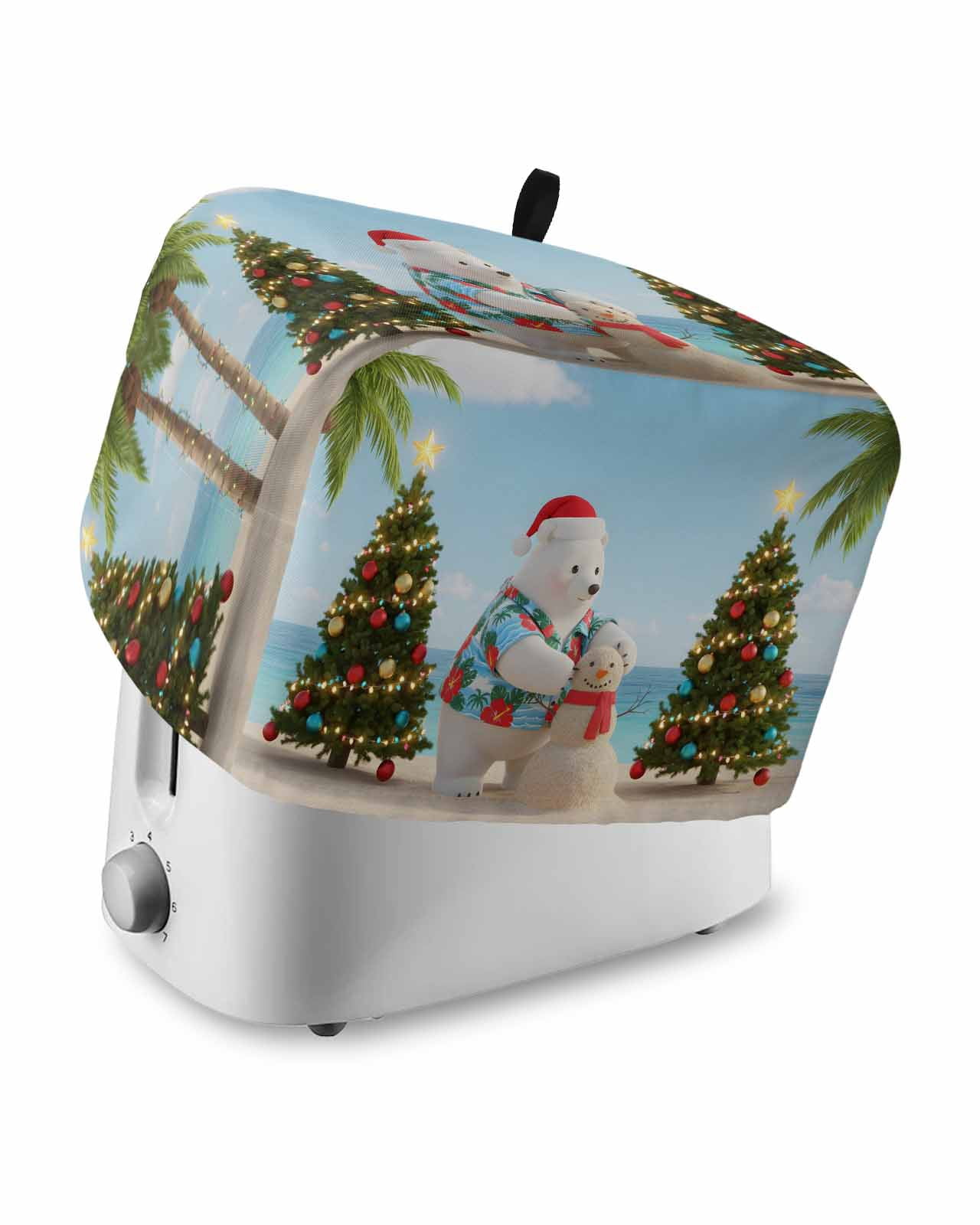 Coastal Christmas Toaster Cover 2 Slice, Small Kitchen Appliance Covers ...