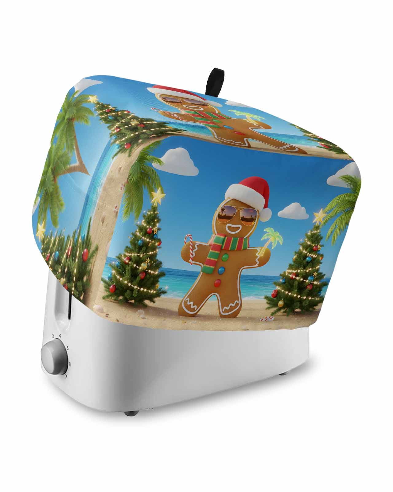 Coastal Christmas Toaster Cover 4 Slice, Large Kitchen Appliance Covers ...