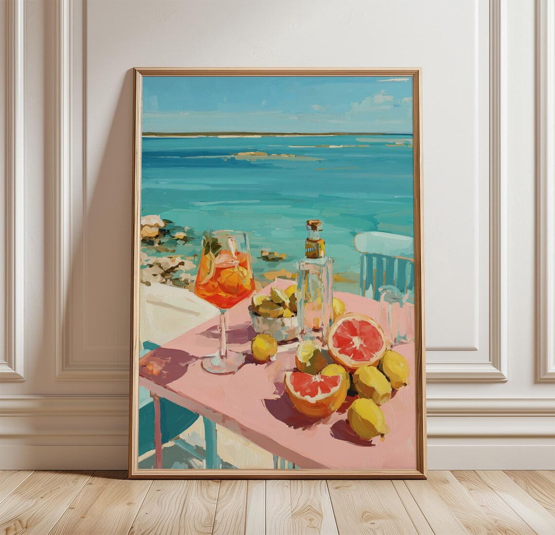 Coastal Citrus Still Life Mediterranean Summer Seaside Drink Italian ...