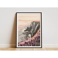 Coastal Cliff Heather Pink Flower Botanical Ocean Sea Landscape Nature ...
