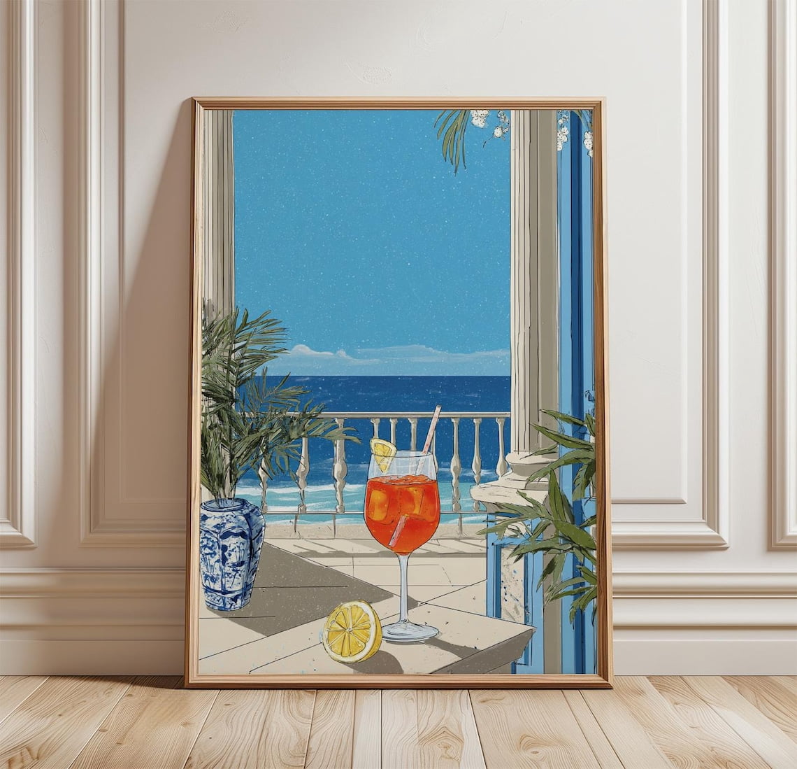 Coastal Cocktail Beach Bar Summer Drink Mediterranean Decor Tropical ...