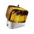 Coastal Coconut Tree Toaster Cover 2 Slice, Small Kitchen Appliance ...