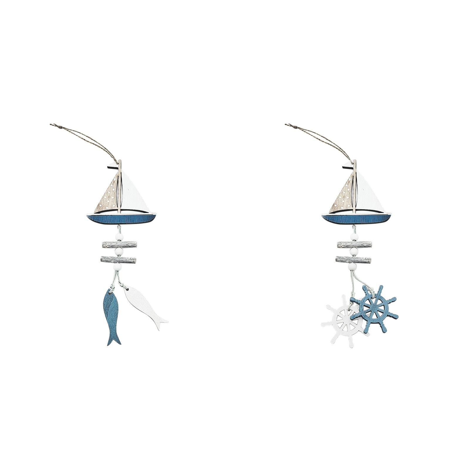 Coastal Collection Hanging Decor, Wooden Nautical Hanging Beach ...