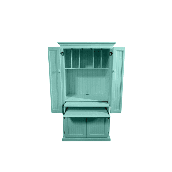 Coastal Computer Armoire Desk - Walmart.com