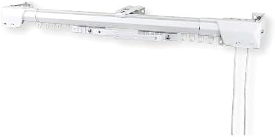 Coastal Cool Heavy Duty Traverse Rod - Center Open 48-84 Inch - White ...