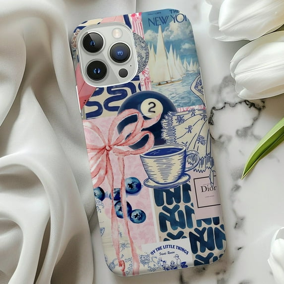 Coastal Coquette Preppy Collage Phone Case 17 16 15 14 13 12 11 Pro Max ...