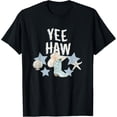 Coastal Cowgirl Bachelorette Last Toast Party White Cowboy Hat T-Shirt ...