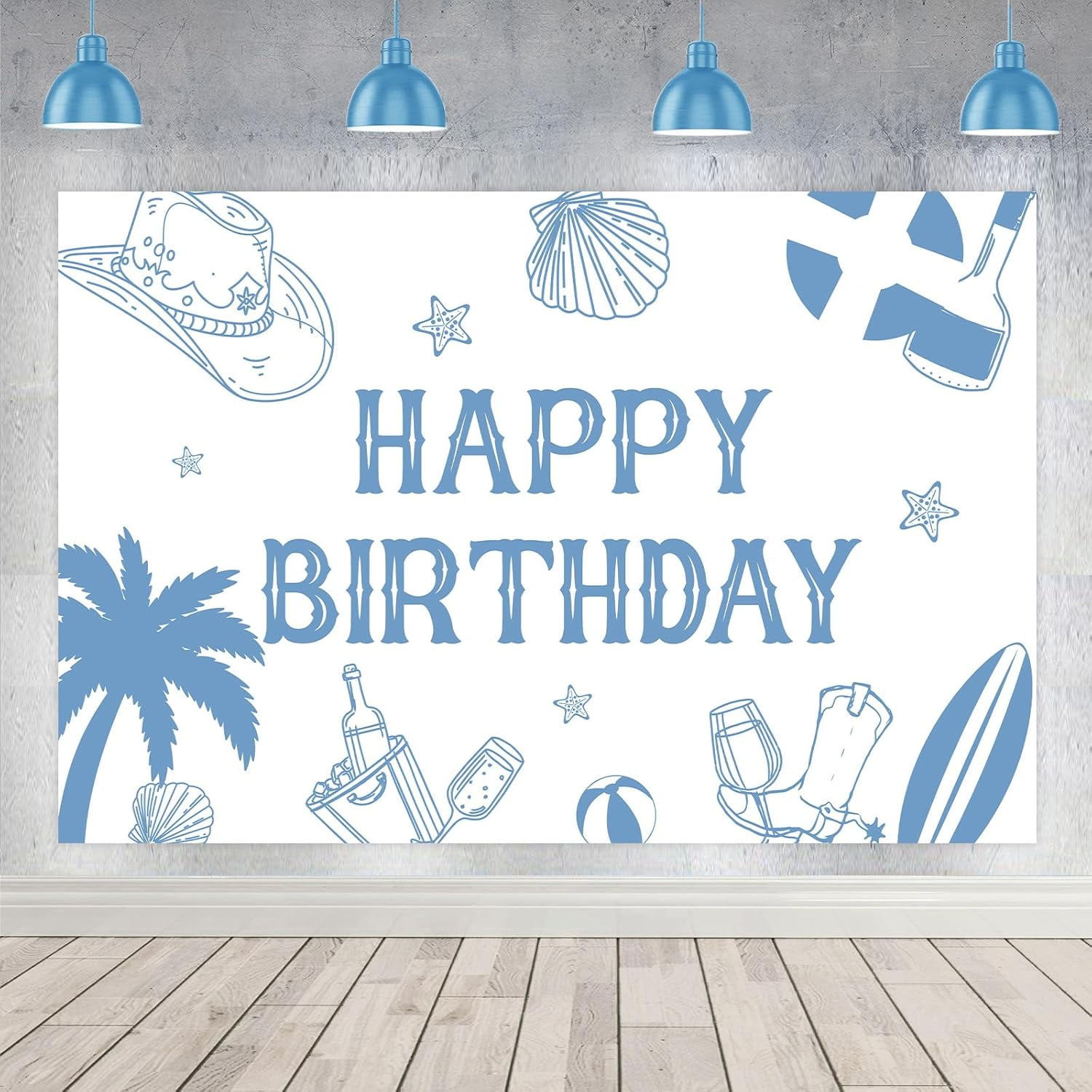 Coastal Cowgirl Birthday Party Decorations, Western Retro Cowgirl Happy ...