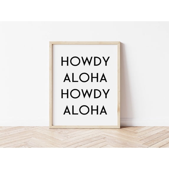 Coastal Cowgirl Poster Surfboard Wall Art Surfer Beach House Decor ...