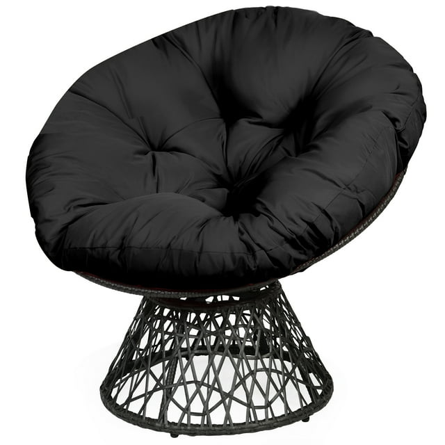 Coastal Creatives Collection Outdoor Rattan Swivel Patio Papasan Chair ...