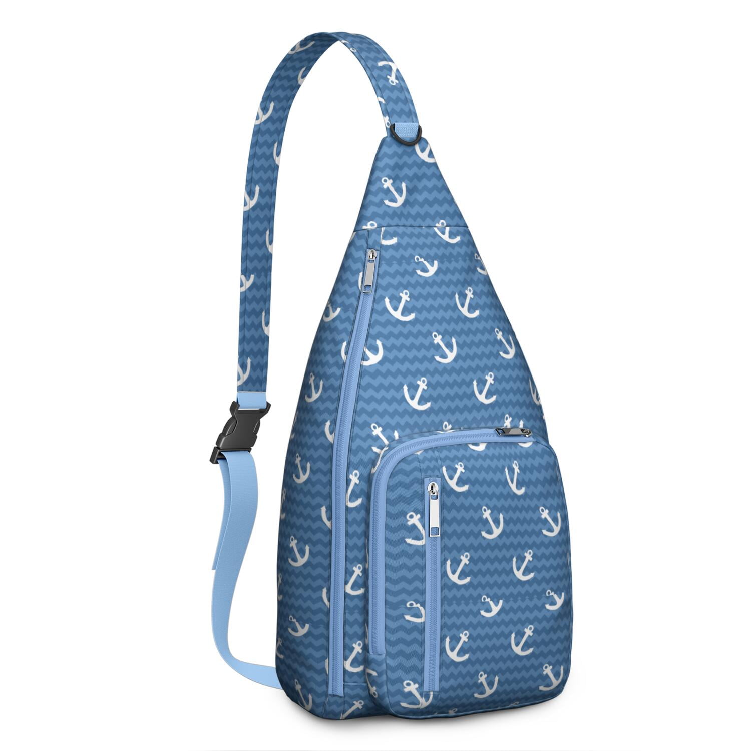 Coastal Crossbody Bag - Tropical Seaside Design with Seashells, Coral ...