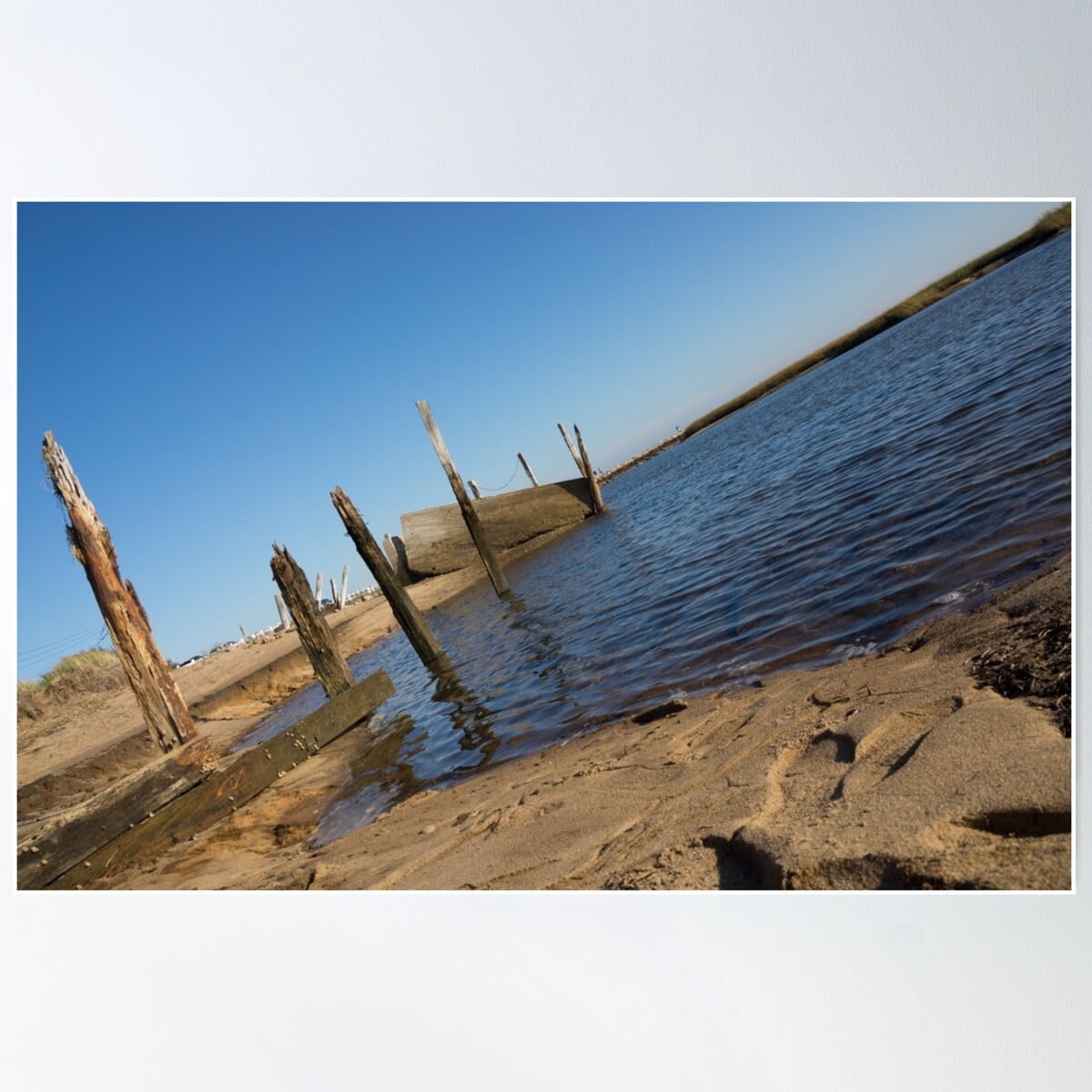 Coastal Diagonal Poster Wall Art, Modern Wall Decor For Living Room ...