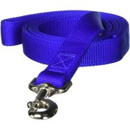 Loops 2 Double Handle 1" Nylon Dog Leash 6'-Blue - Walmart.com