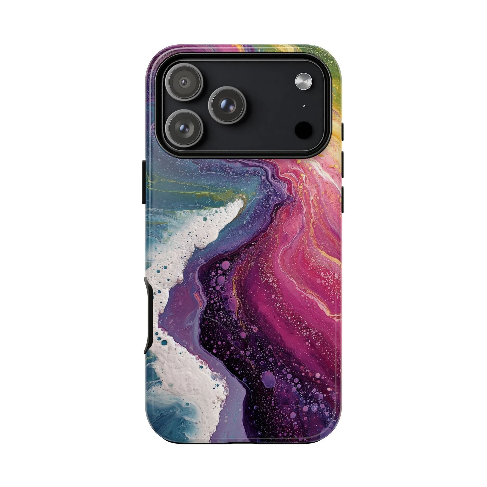 Coastal Drip Pink Liquid Abstract Case for iPhone 17 to 11 Pro Max ...