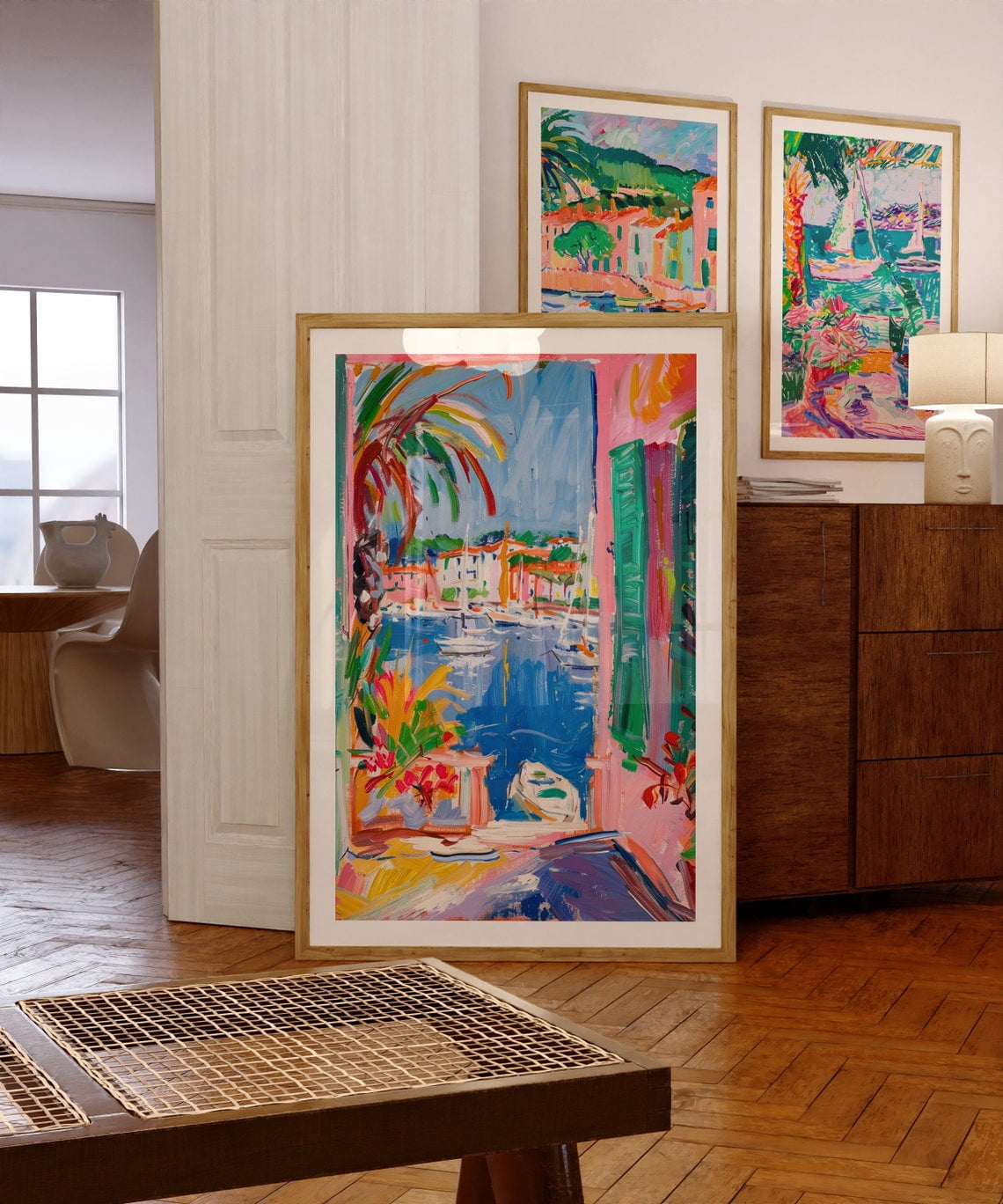 Coastal Eclectic Summer Trendy Colorful Palm Beach Matisse Fauvist ...