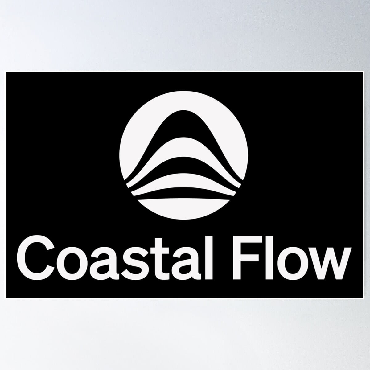 Coastal Flow (Logo With Sign). Poster Wall Art, Modern Wall Decor For ...
